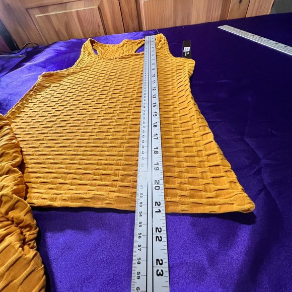 New Mix | Pants & Jumpsuits | New New Mix 2 Piece Mustard Cotton Blend ...